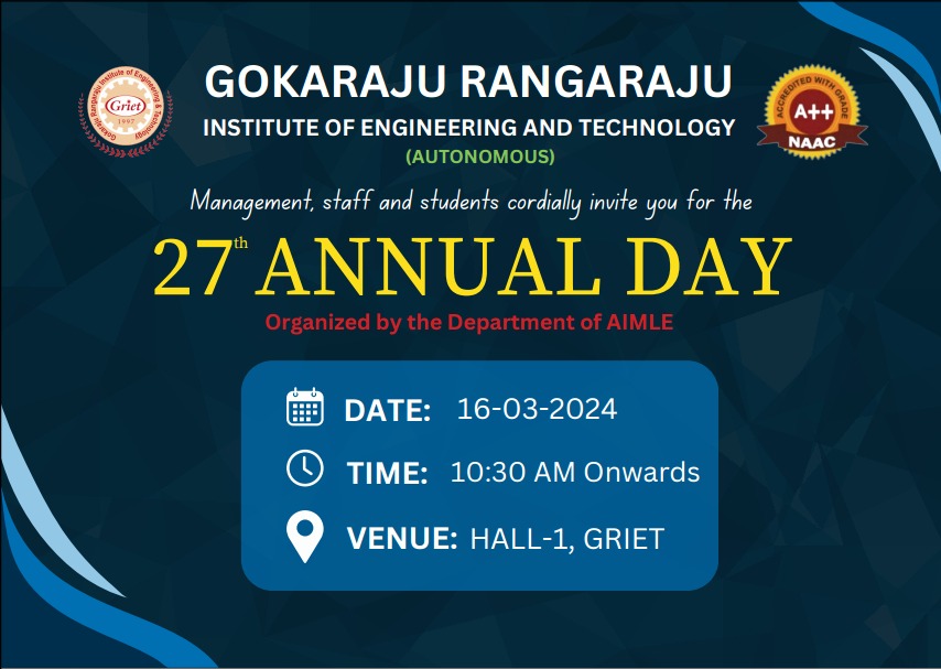 GRIET - Gokaraju Rangaraju Institute of Engineering and Technology